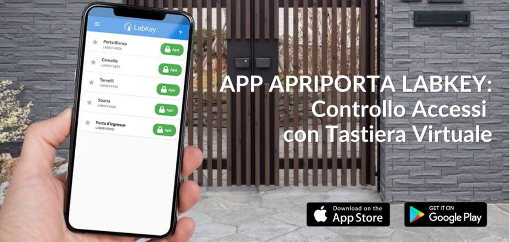 App Apriporta LabKey: Controllo Accessi con Tastiera Virtuale - LabKey.io
