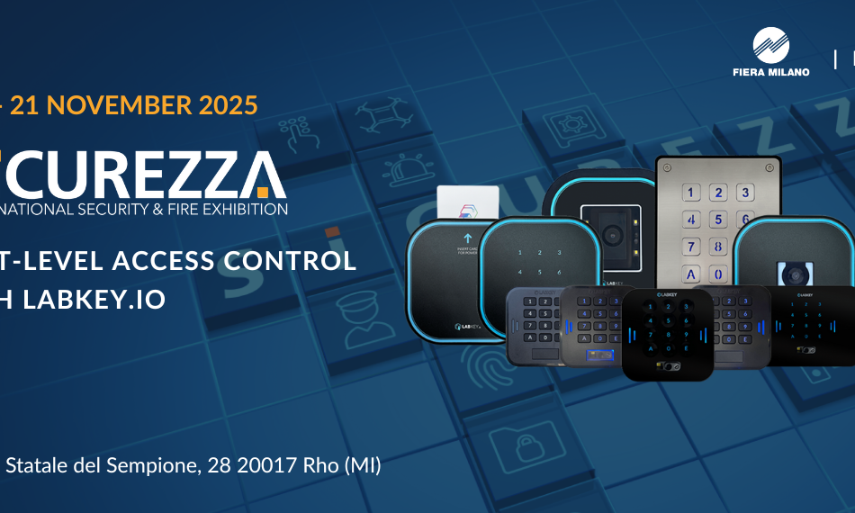 Access control with NFC Qr Code LabKey keypad technology