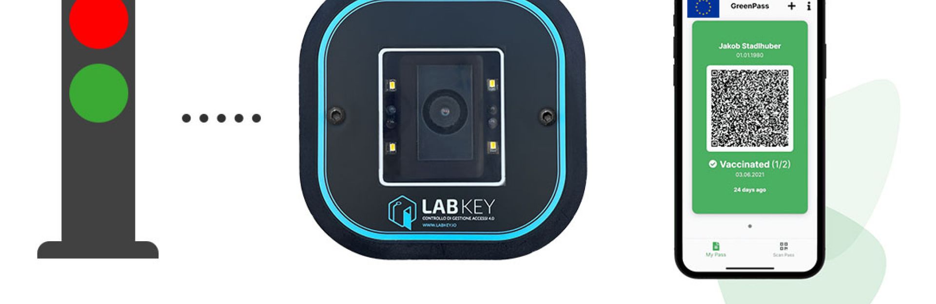 Lettore QrCode Green Pass | Controllo accessi LabKey.io