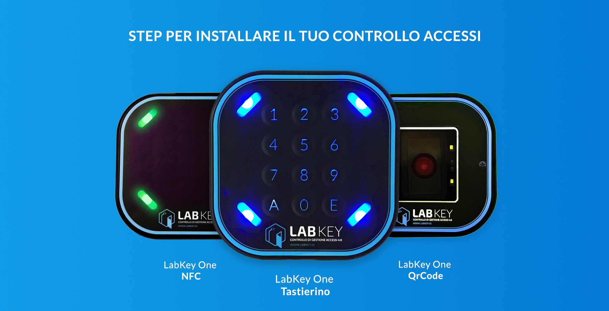 Controllo accessi semplice - Tastierino, NFC, QrCode | LabKey.io